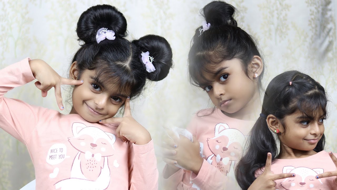 Minnie Mouse Hair Buns! | Precious Hair Bow | CuteGirlsHairstyles ...