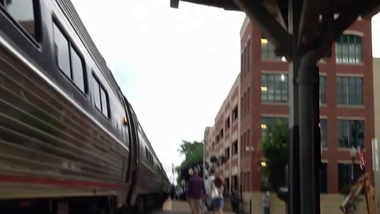 Amtrak at Manassas Station 8/3/13 4:59 pm - YouTube