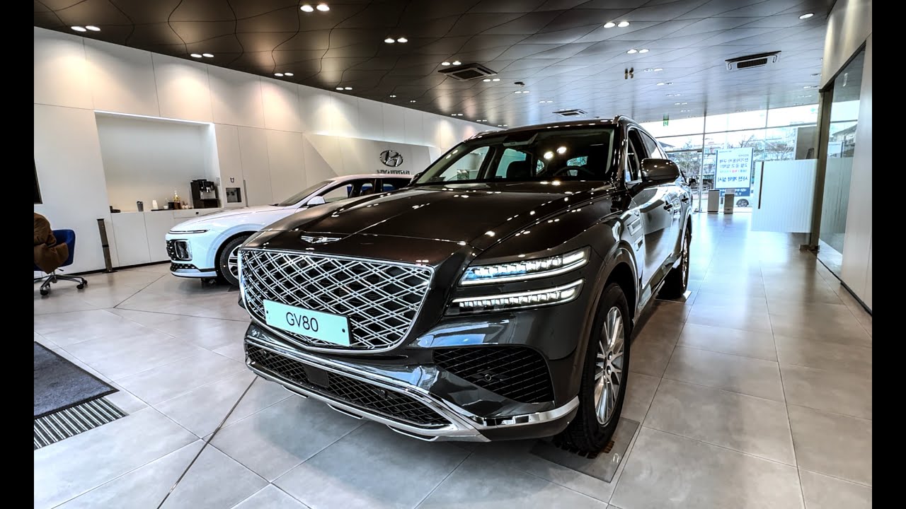 GV80 마칼루 그레이 2.5T 가솔린 5인승 2WD 외관 및 내부 살펴보기 I Genesis GV80 2.5T 2WD Exterior&Interior First Look ...