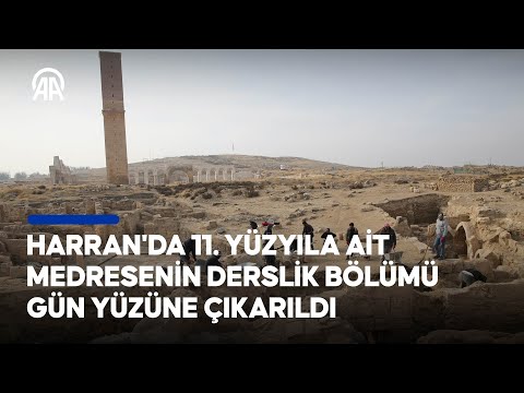 Şanlıurfa'da Harran Ören Yeri'nde 11. yüzyıla ait medresenin derslik bölümü ortaya çıkarıldı