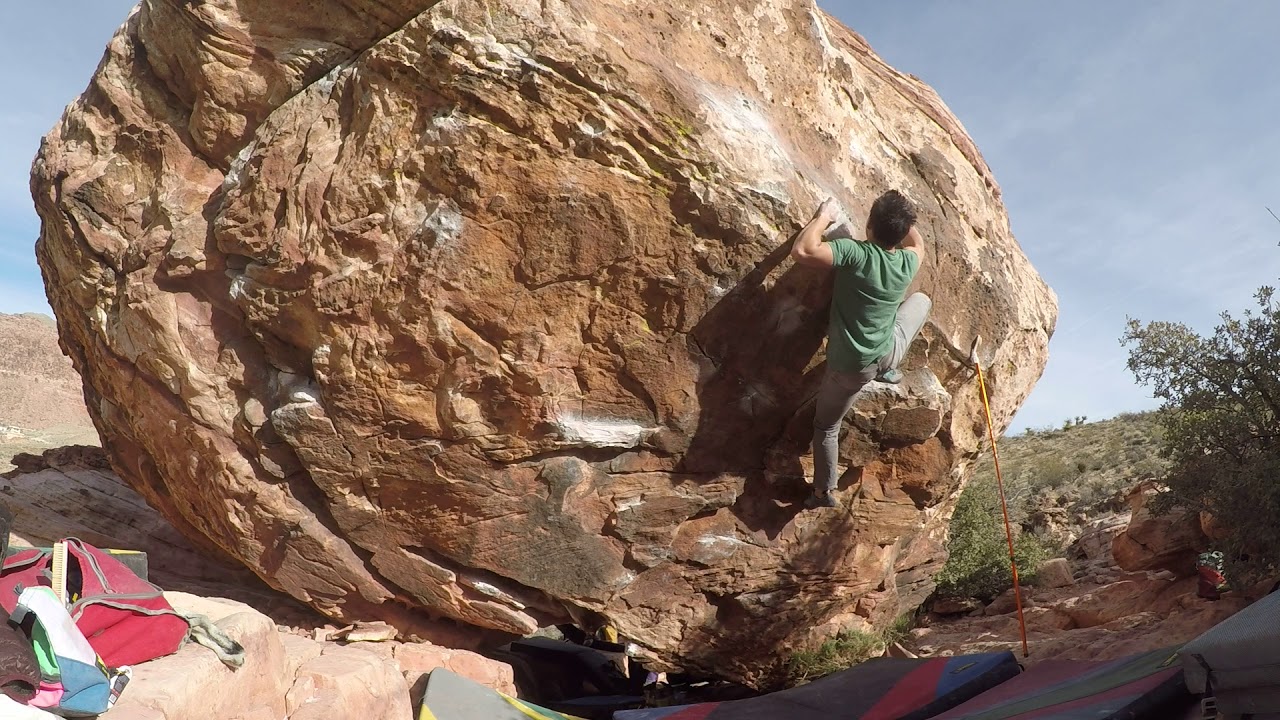 Monkey Trench V10 - Red Spring, Red Rocks - YouTube