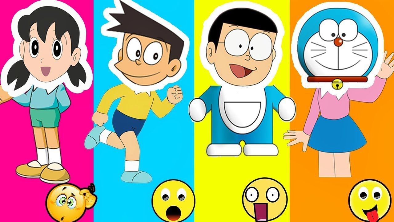 Wrong Heads Doraemon Shizuka Suneo Nobita Finger Family Song Learn ...