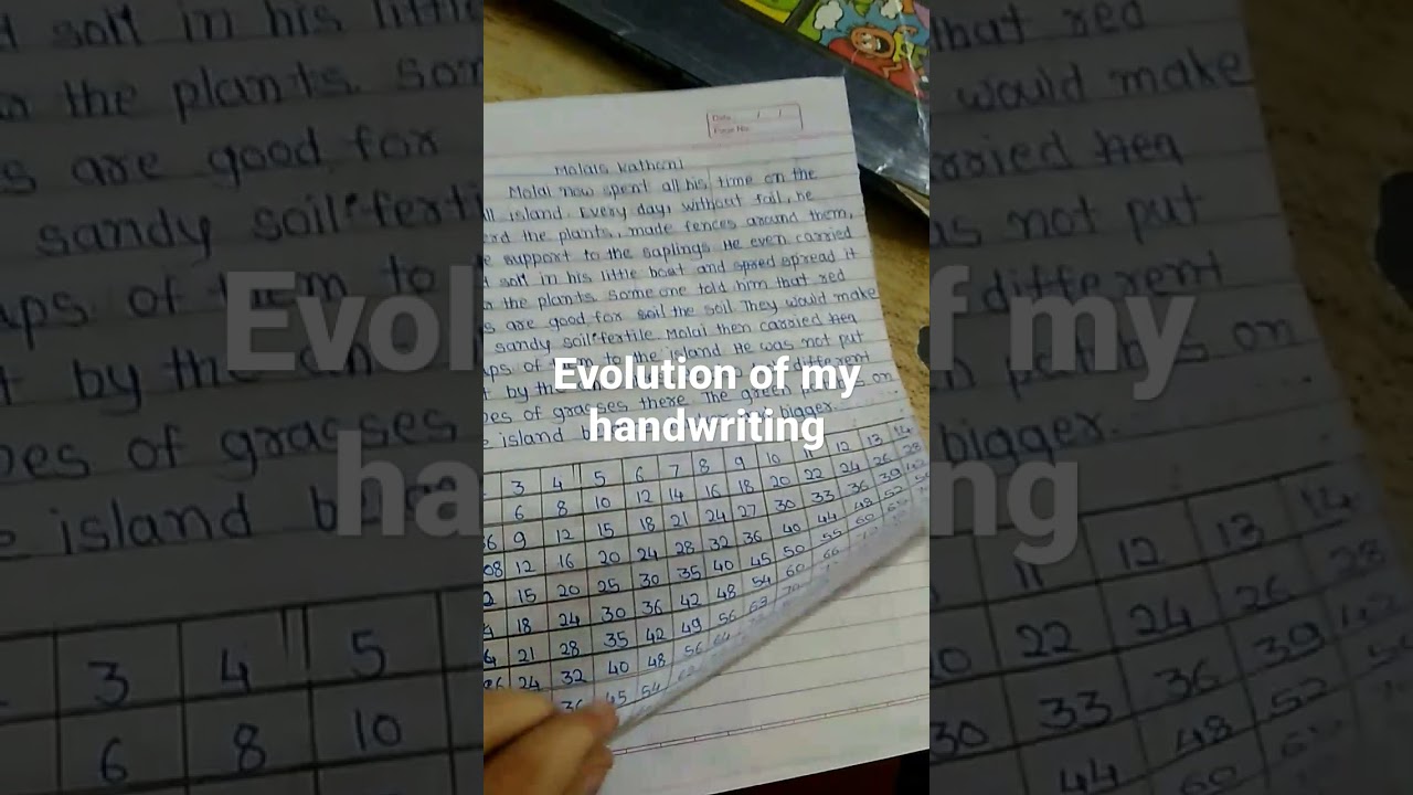 evolution of my handwriting - YouTube