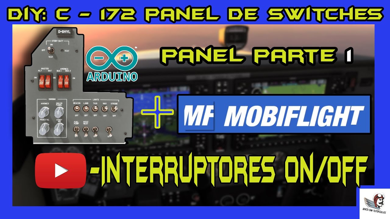 01 Panel de Switches C172 G1000. MASTER y AVIONICS. - YouTube
