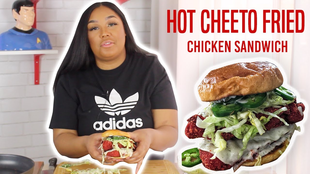 THE BEST HOT CHEETO FRIED CHICKEN SANDWICH OF ALL TIME!! - YouTube