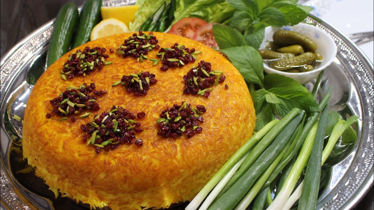 TAHCHIN-E MORGH PERSIAN CRISPY RICE CAKE (طرزتهیه ته چین مرغ مجلسی ...