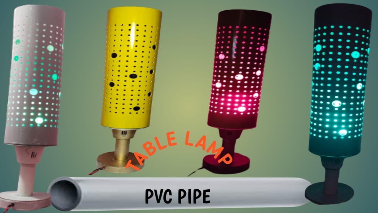How To Make Tablet Top Lamp With PVC PIPE / Handicraft Project / SB ...