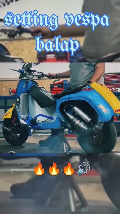 setting vespa balap 🔥 #racing #vespa - YouTube