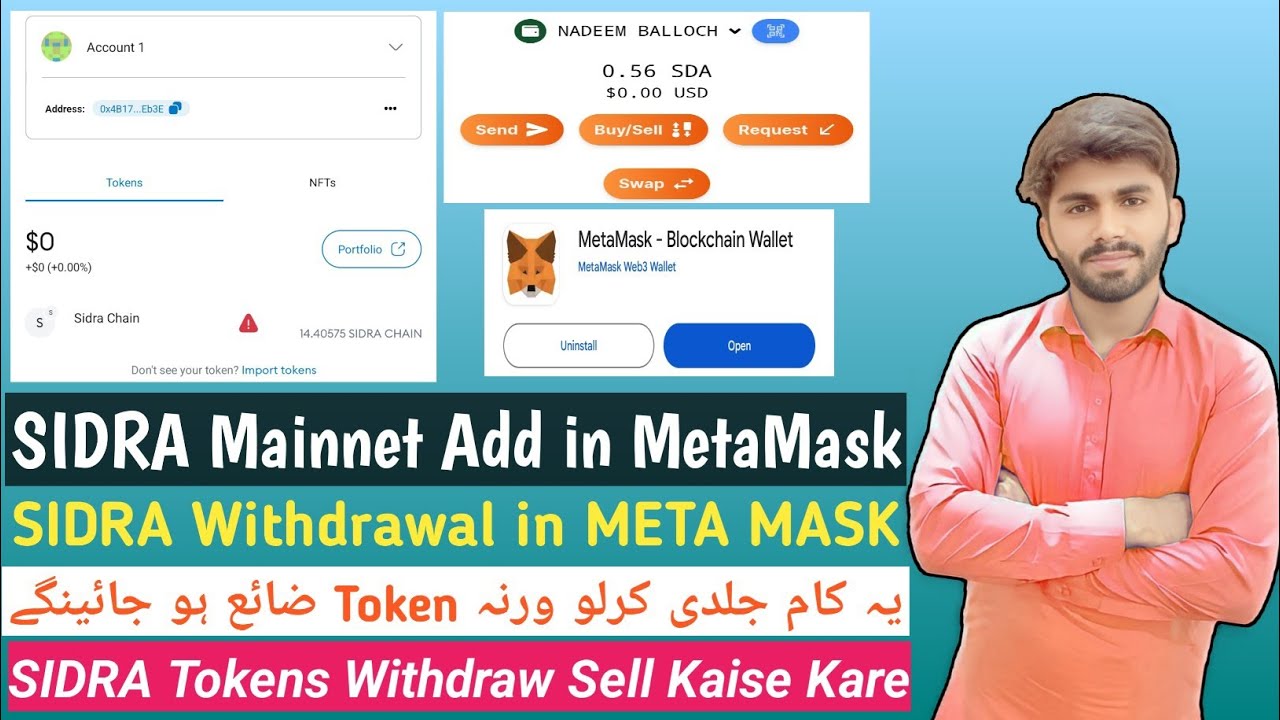 SIDRA Tokens Withdrawal in META MASK | SIDRA Coin Send To META MASK ...
