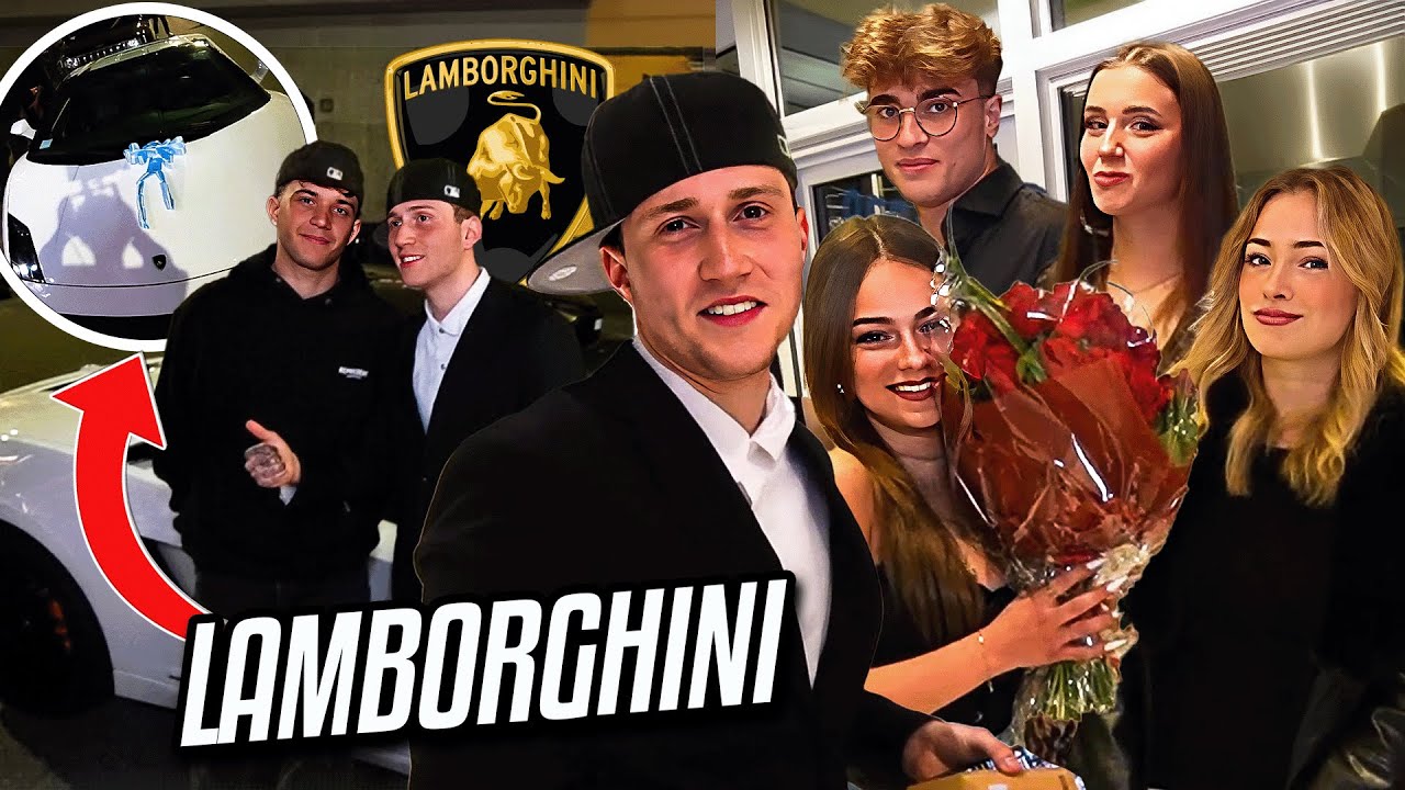 🎂Ho Regalato Una LAMBORGHINI a Valerio! | Compleanno Di Mazzei Con ...