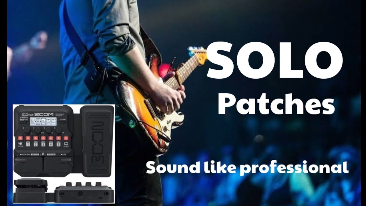 Zoom Gx1 four Lead tone/Solo patches || For soloing and tapping - YouTube