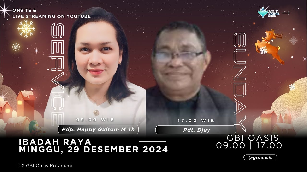Ibadah 1 | Pdp. Happy Gultom M Th | 29 Desember 2024 - YouTube