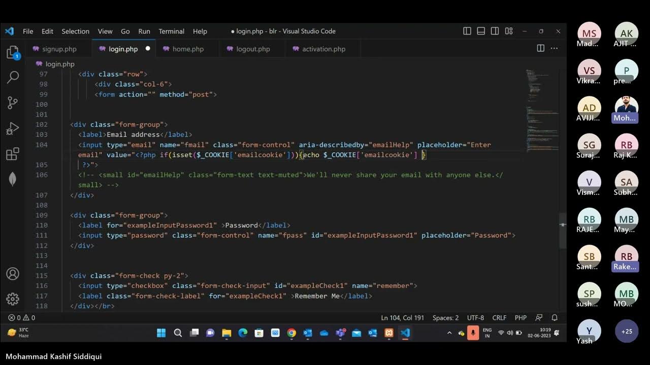 Login Authentication by PHP (2) - YouTube