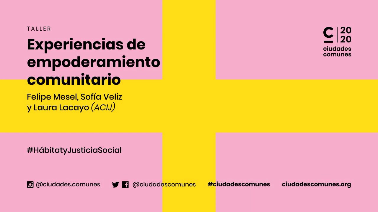 Taller: Experiencias de empoderamiento comunitario - YouTube