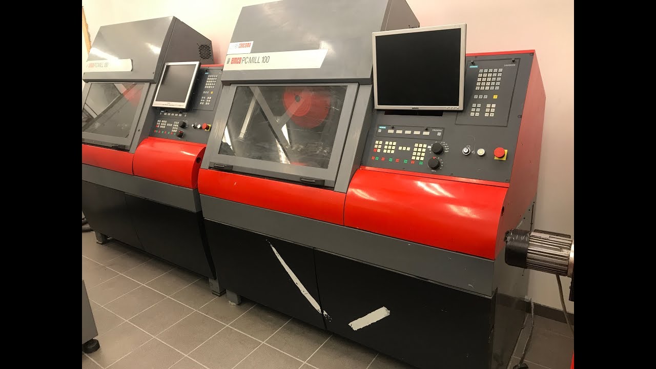Emco PC 100 CNC milling machines - YouTube