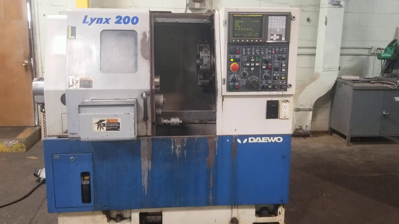 1998 Daewoo Lynx 200 CNC lathe from Meridian Machinery 262-854-5054 ...