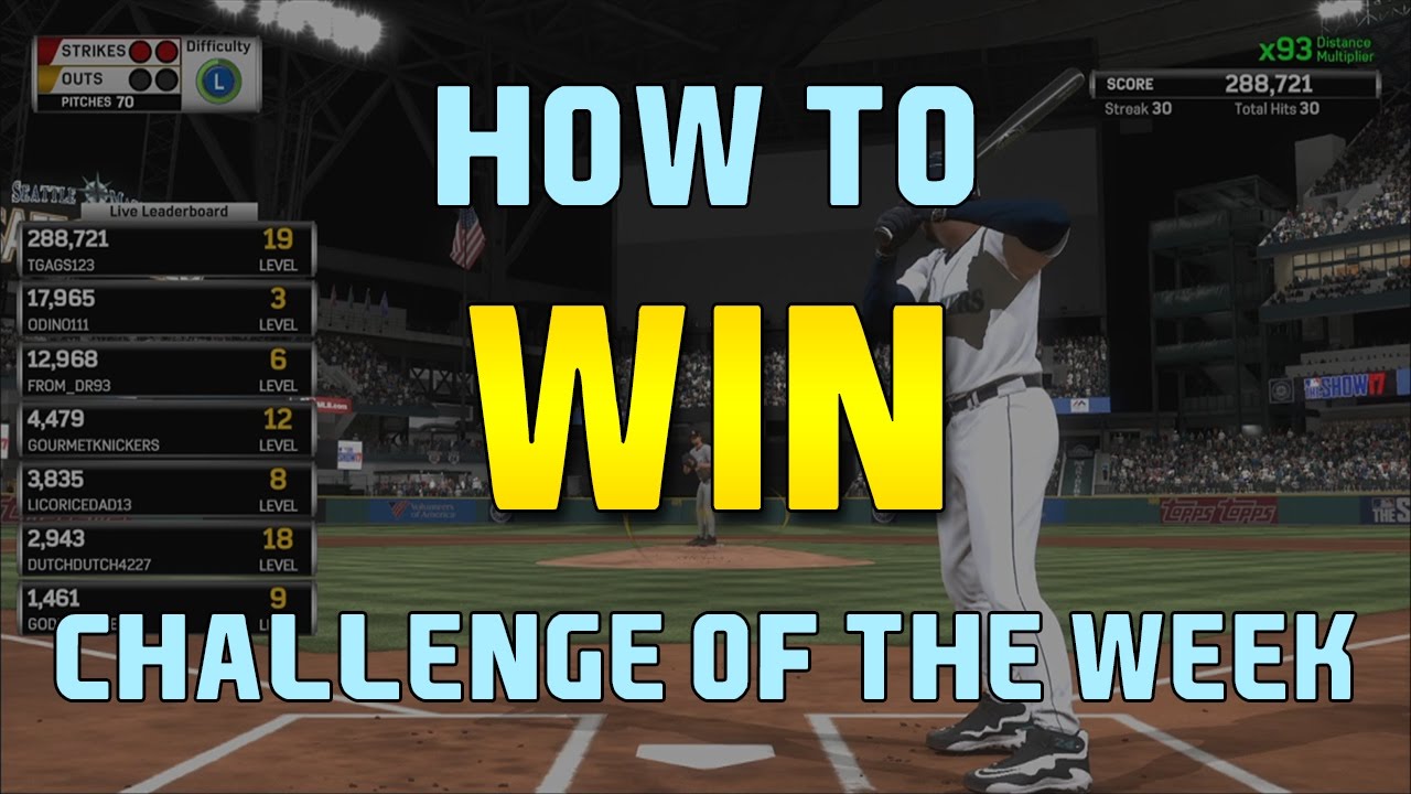 HOW TO WIN THE CHALLENGE OF THE WEEK! - TIPS & TRICKS | MLB The Show 17 ...