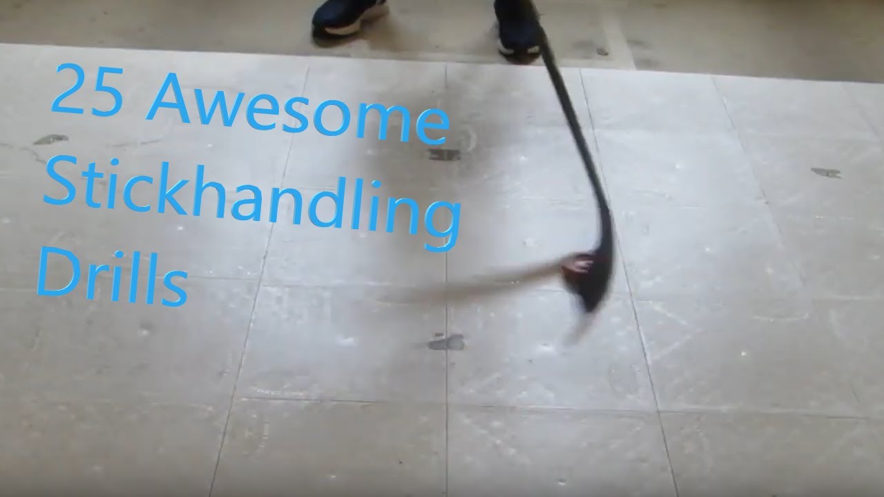 25 Awesome Hockey Stickhandling Drills - YouTube