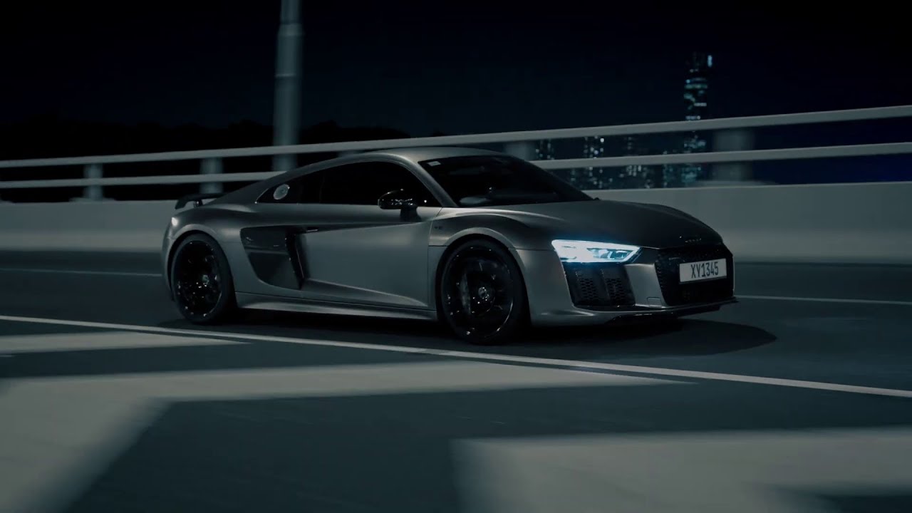 New Audi R8 Night Drift X Evelated New Subh Slow x Reverb Song - YouTube