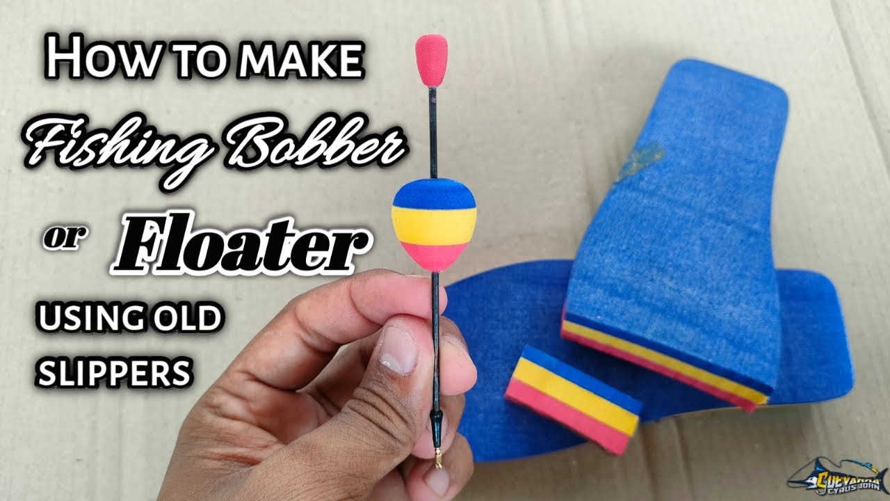 How to make fishing bobber or floaters using old slippers? - YouTube