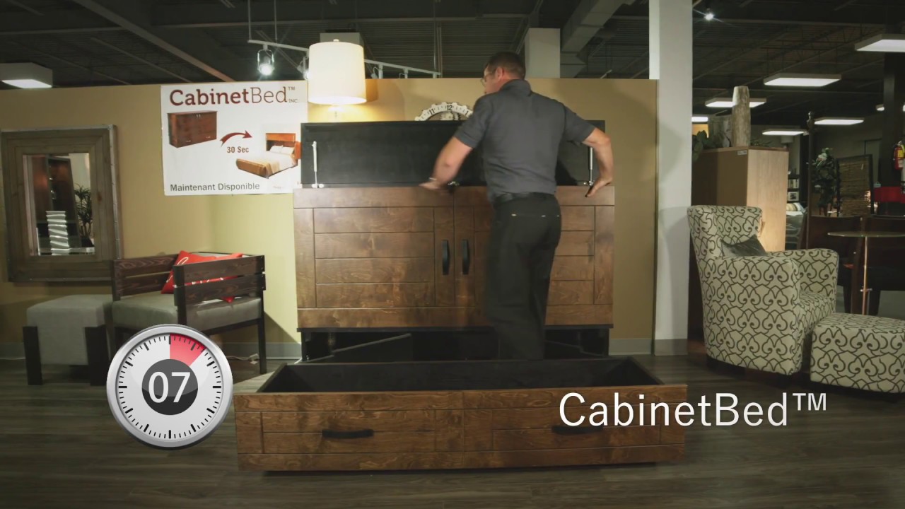 Cabinet Bed chez Meubles Marchand - YouTube