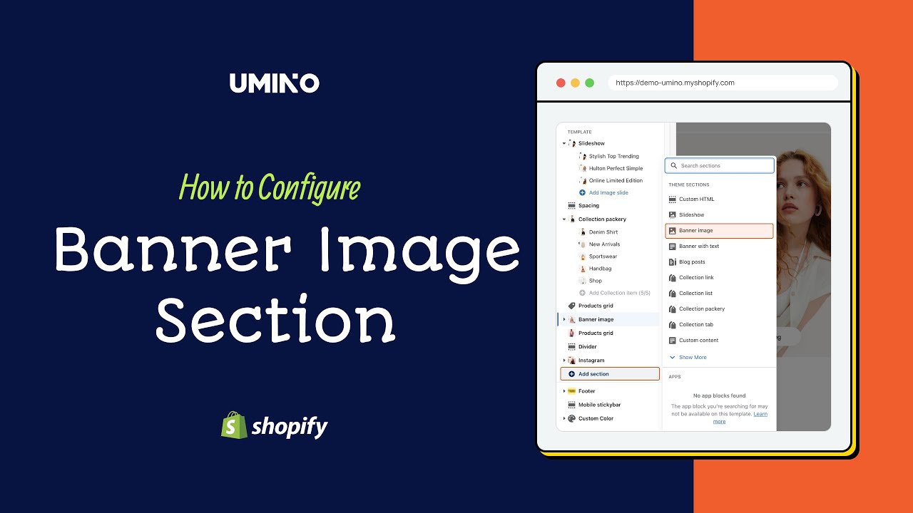 Configure Banner image section - YouTube