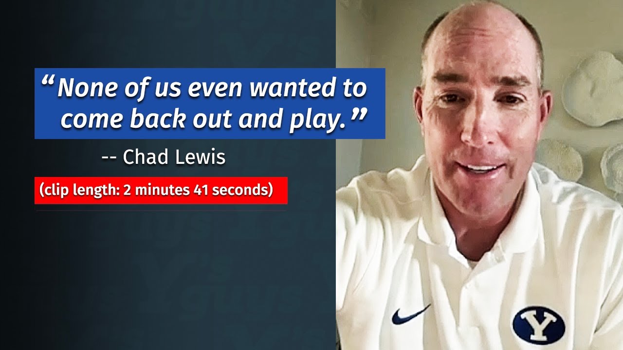 Heartbreak and Victory: BYU Football Legend Chad Lewis on BYU’s 1996 ...