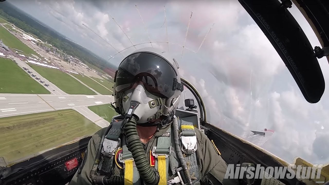 F-100 Super Sabre Cockpit Cam - Terre Haute Airshow 2018 - YouTube