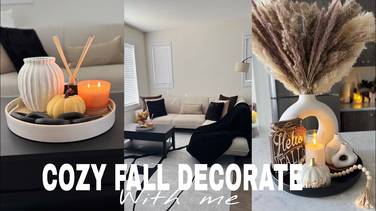Cozy Fall Vlog | Decorating for Fall + Baking Homemade Banana Bread ...