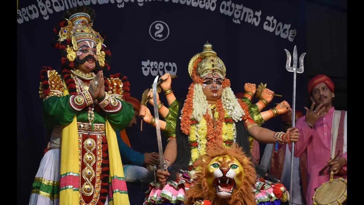 Yakshagana | Shumbha and Nishumba PART 17 | Shri Devi Mahatme | Kateel ...