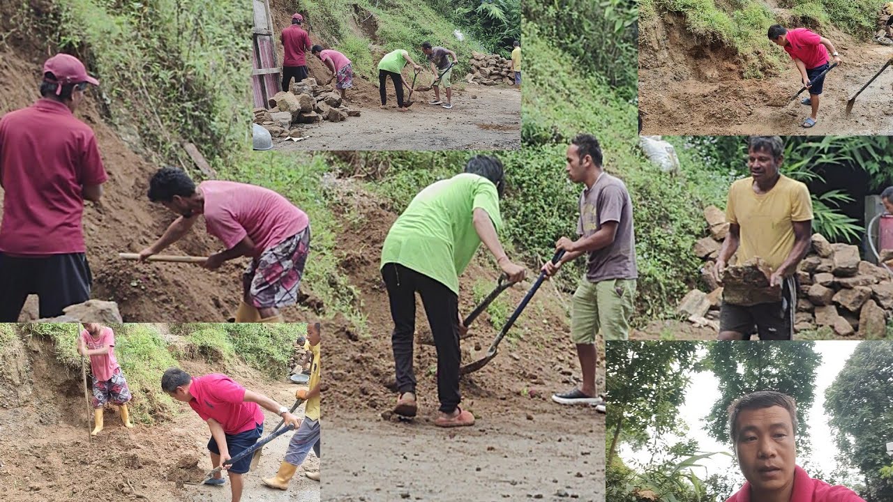 Daily work of village||making the Wall.. - YouTube