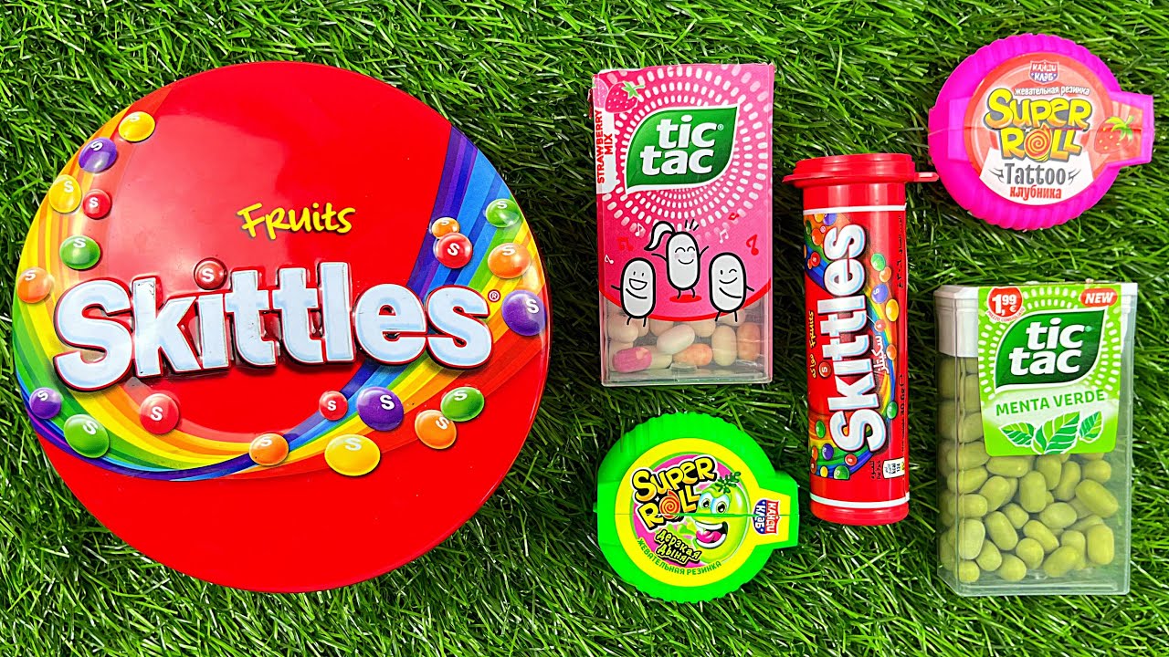 Satisfying Video ASMR | Opening Skittles Candy From Special Red Box ...
