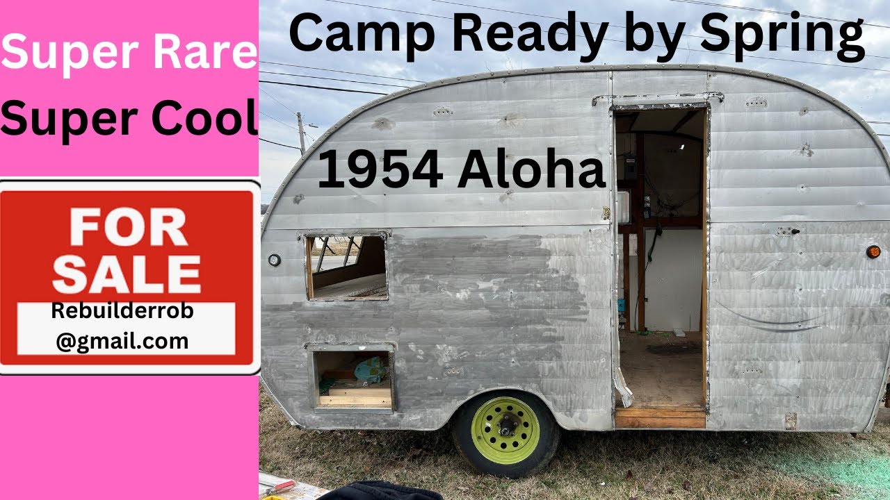 Ep406 Super Rare, Ultra Cool 1954 Aloha up FOR SALE. Vintage camper ...