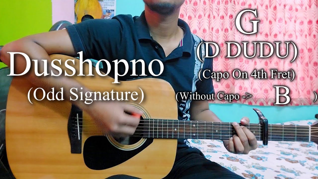 Dusshopno | Odd Signature | Easy Guitar Chords Lesson+Cover, Strumming ...