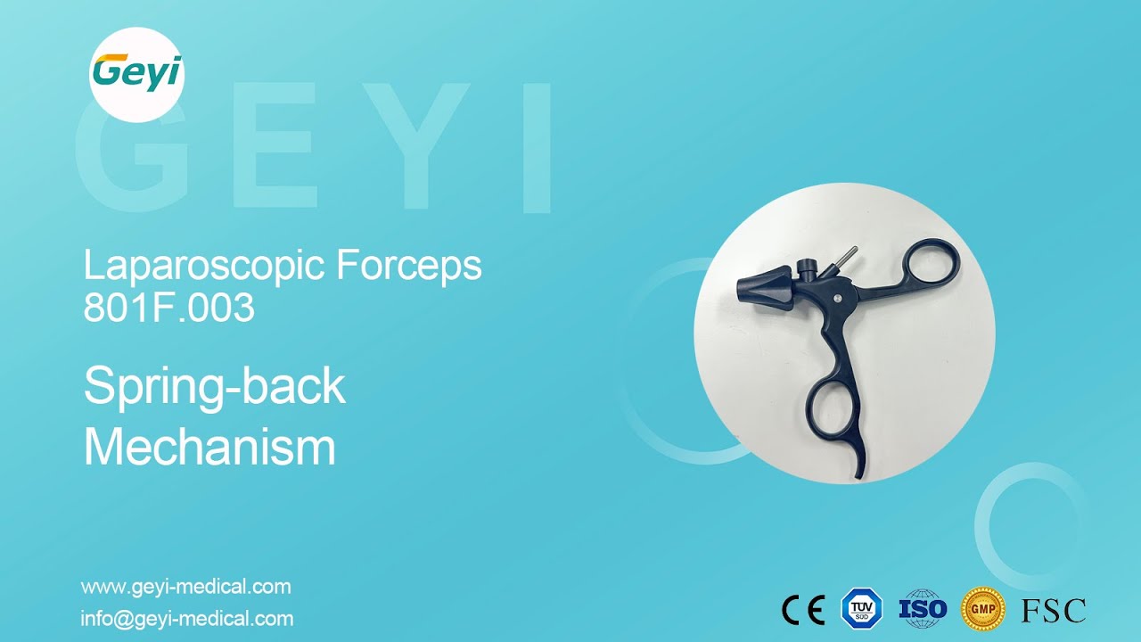 Black handle with spring-back mechanism -Geyi Medical laparoscopic ...