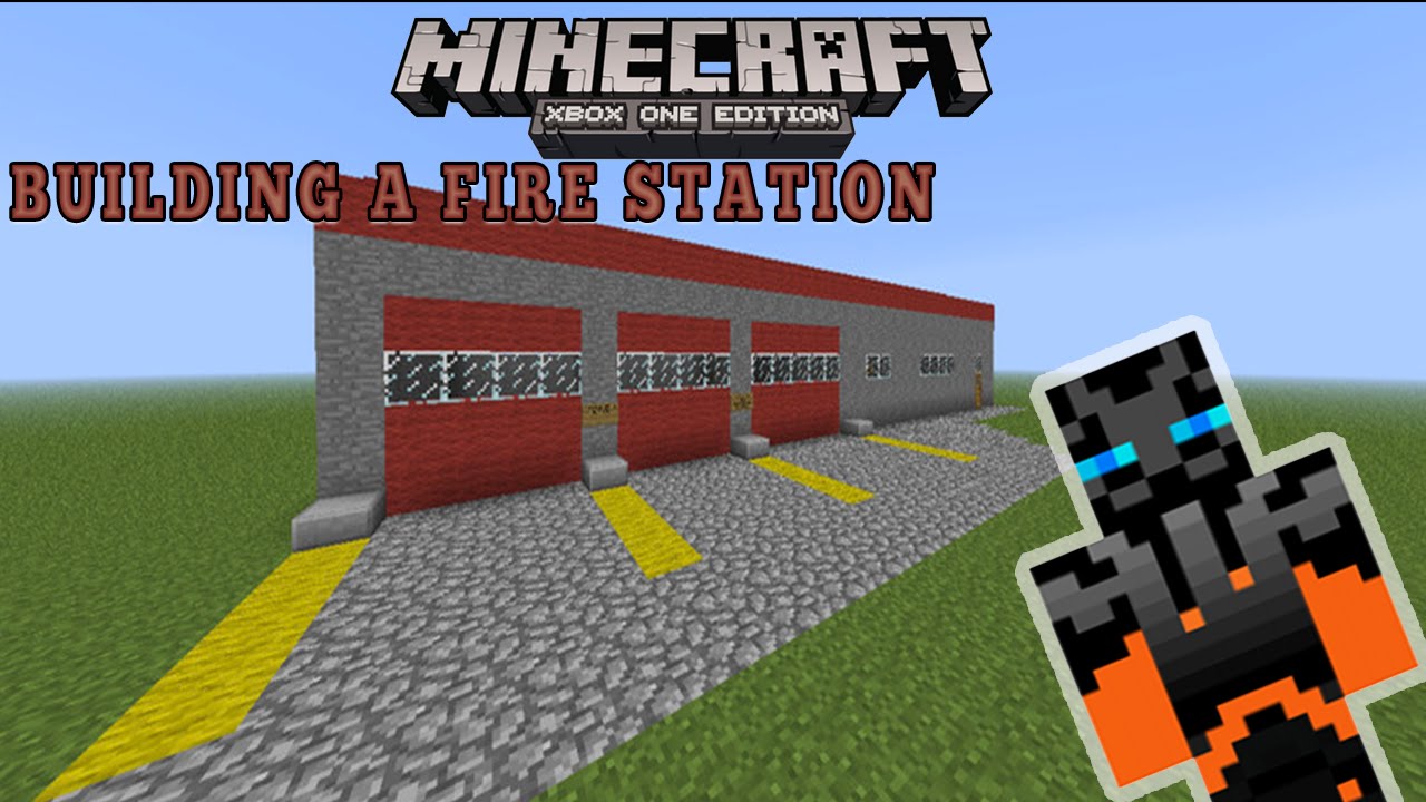 Minecraft X Box One: Building a Fire Station - YouTube