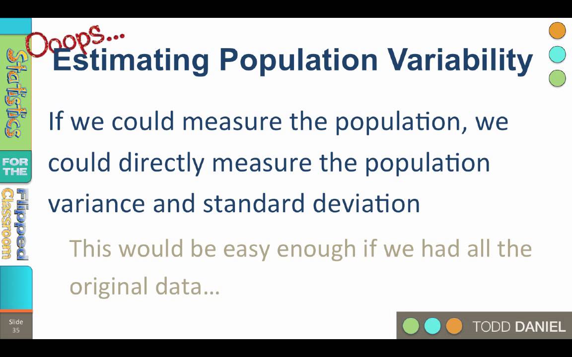 6-6 Estimating Population Variability - YouTube