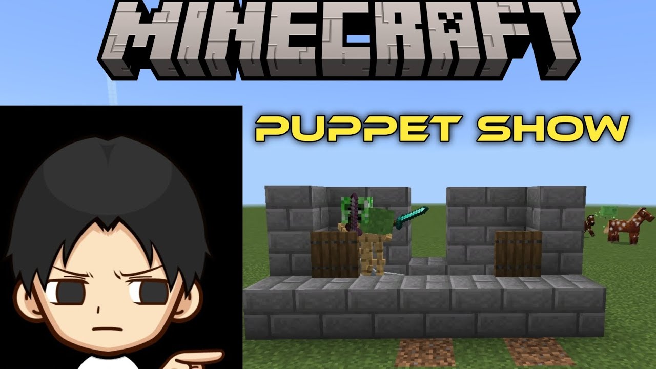 Minecraft, but I made a simple Puppet show | Minecraft Hacks|# ...