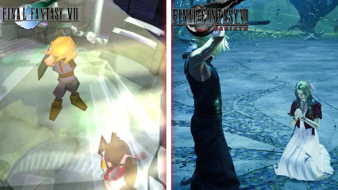 Final Fantasy VII Rebirth - Aeris / Aerith Ending Scene Comparison ...