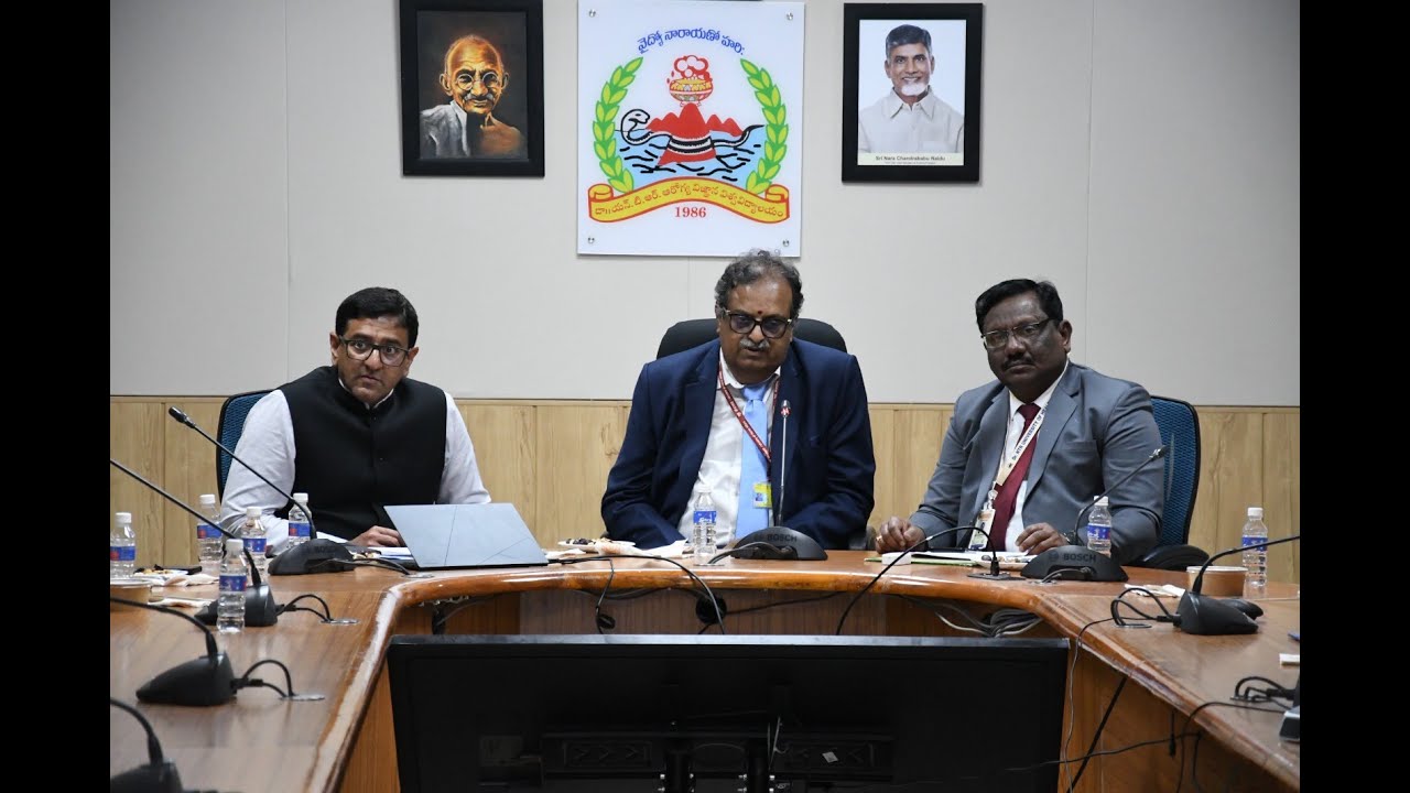 Dr Abhijith Chandrakanth Seth Chairman of NMC at Dr NTR UHS Vijayawada ...