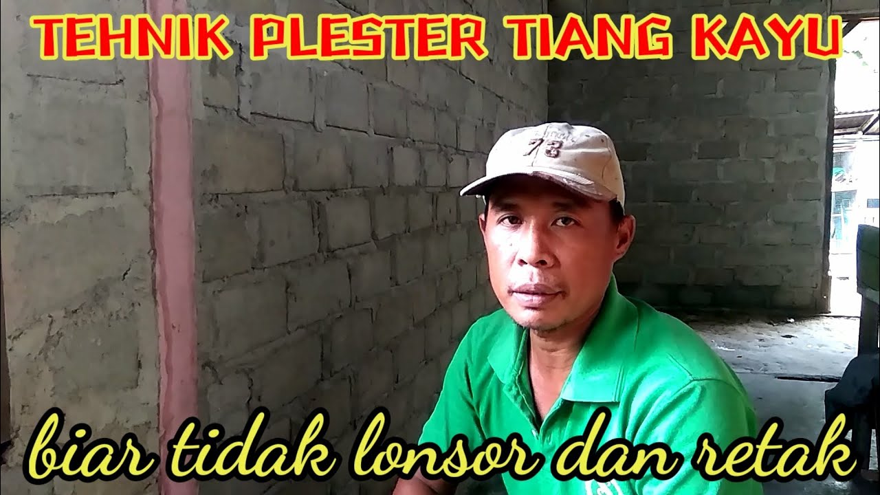 TEHNIK PLESTER TIANG KAYU SUPAYA GAK LONGSOR DAN RETAK - YouTube
