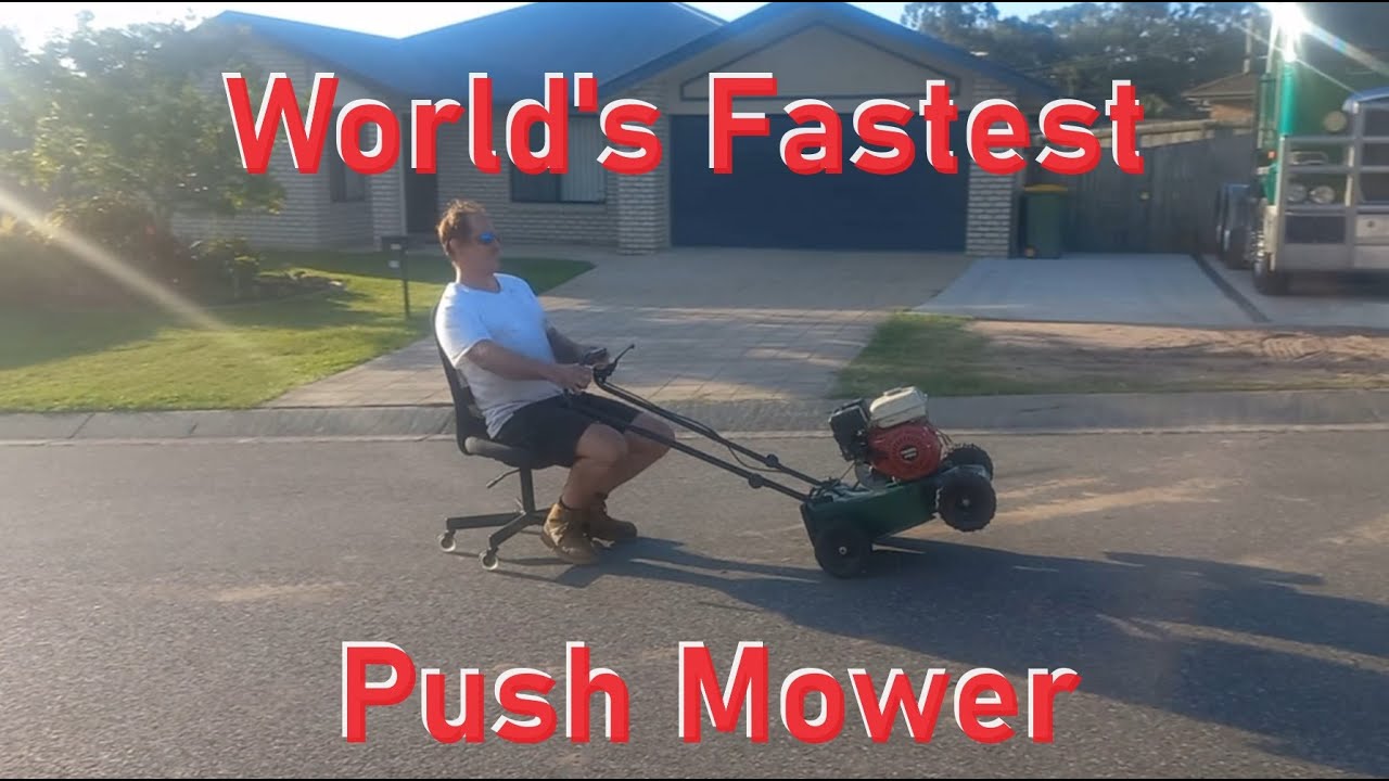 The "Turf Surfer" High Speed Lawnmower - YouTube