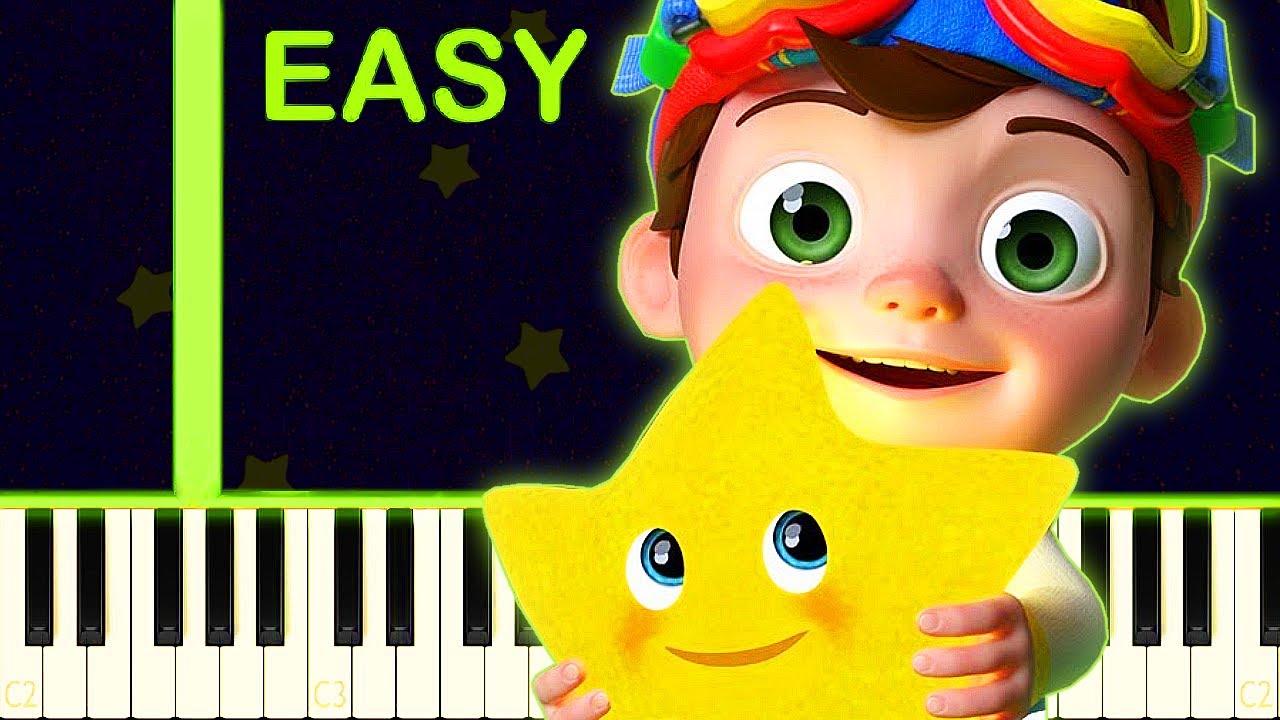Twinkle Twinkle Little Star | CoComelon Nursery Rhymes - EASY Piano Tutorial - YouTube