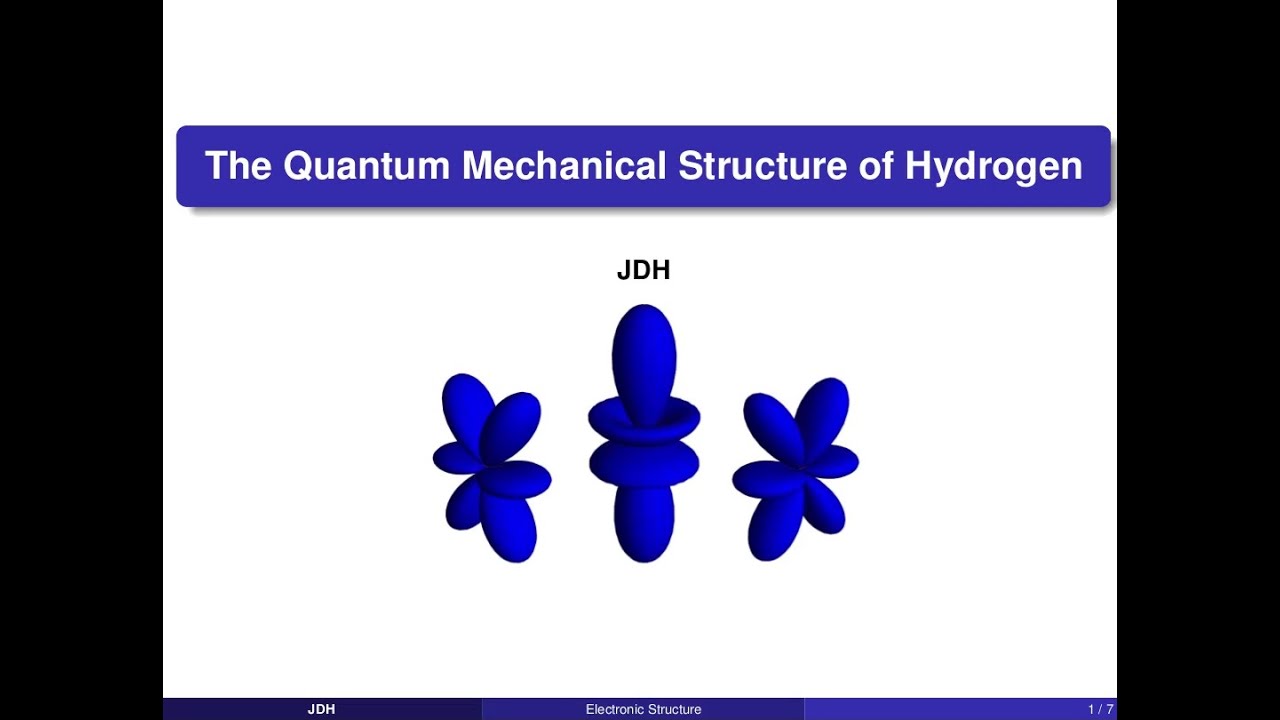 Overview: Quantum mechanical model of hydrogen - YouTube
