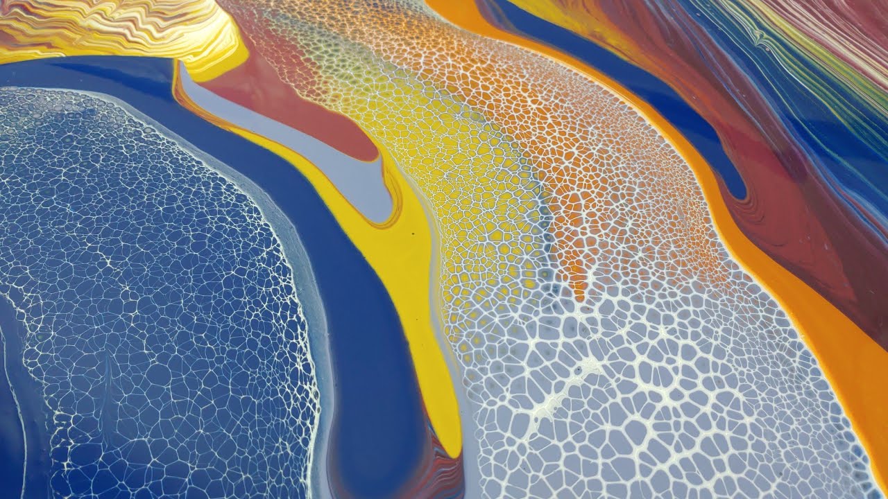 Sunrise, Sunset 🌤️ Acrylic Pour Painting Galaxy Ring Swipey Swipe - YouTube