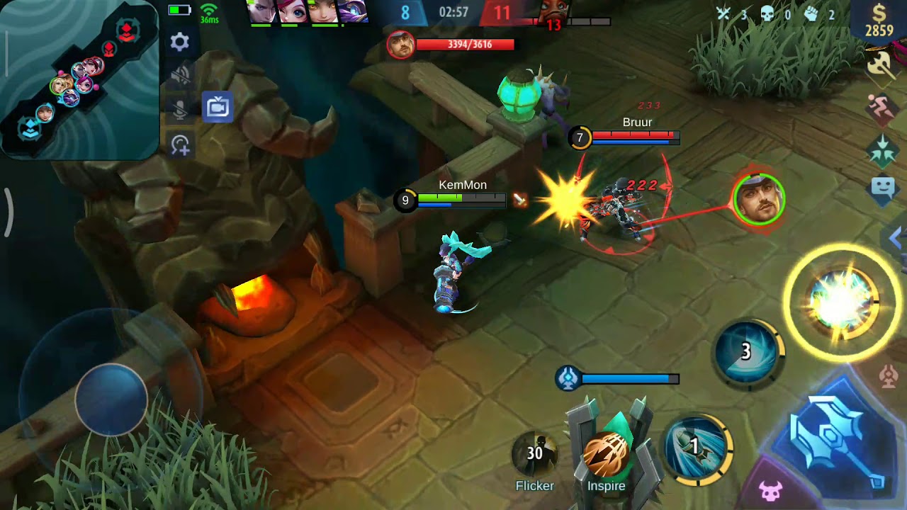 Mobile legend mode brawl with layla - YouTube