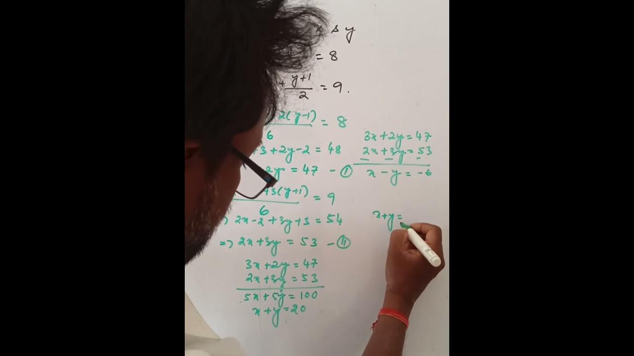 LINEAR EQUATIONS IN TWO VARIABLE PART -3 CLASS -X CBSE - YouTube