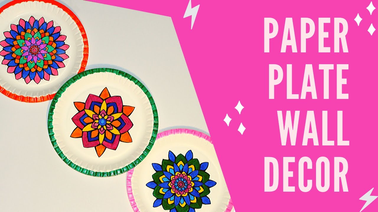 DIY WALL DECOR USING PAPER PLATES | Budget and Rental Friendly Home ...