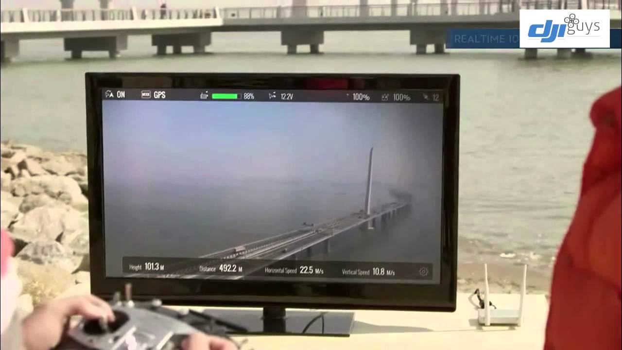 DJI Lightbridge 2.4ghz HD FPV Transmitter & Receiver - YouTube