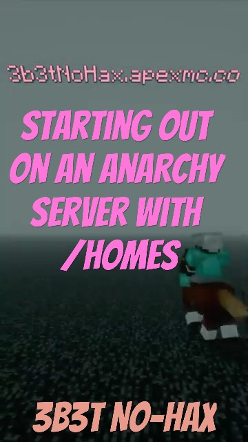 3B3T Anarchy with /homes - How to Start out! #minecraft #anarchyserver ...
